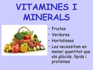 Els nutrients | PPTX