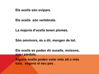 Els ocells | PPTX