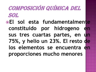 El sol | PPTX