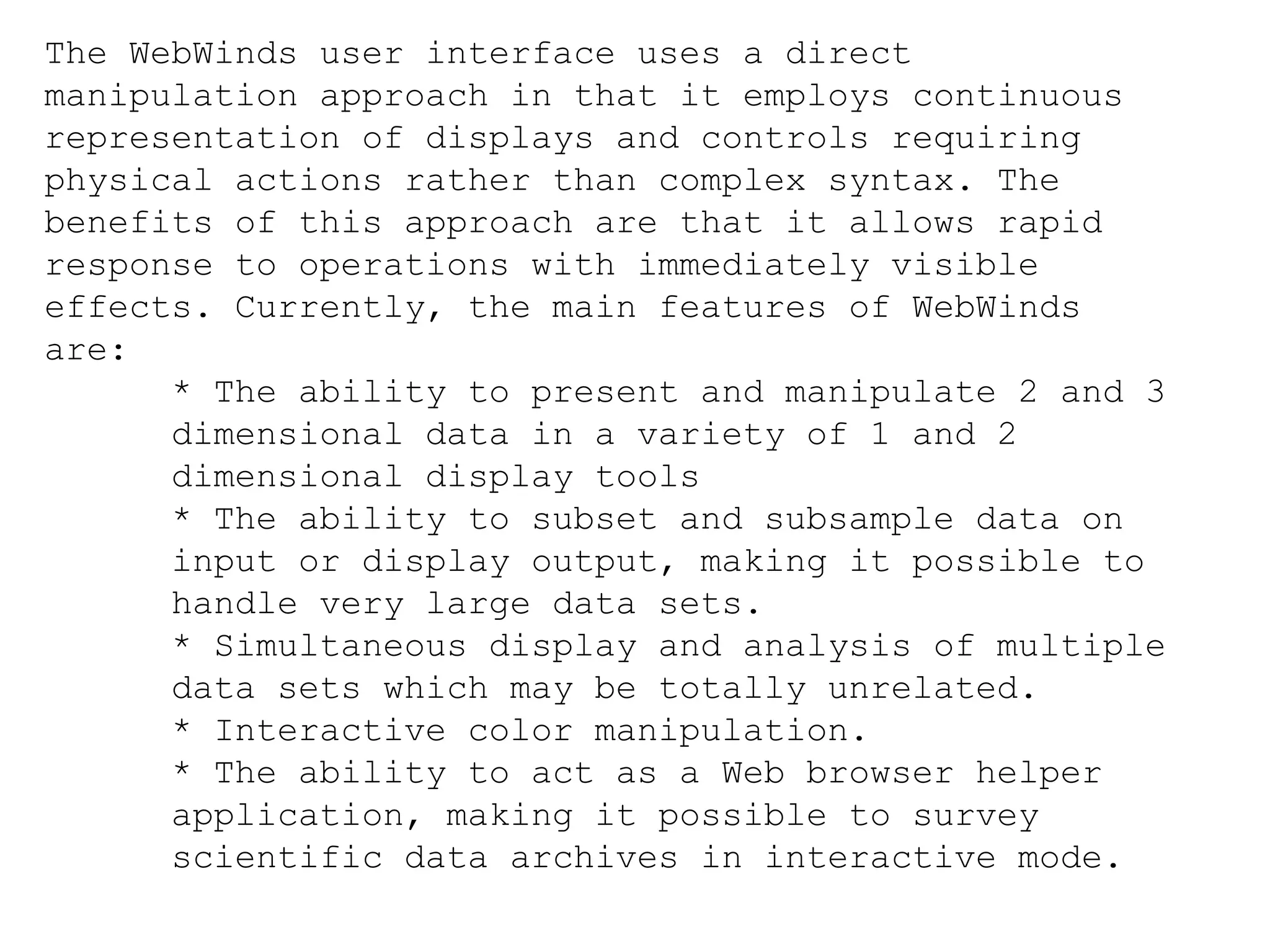 The WebWinds Interactive Data System | PPT