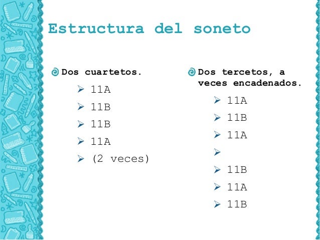 Estructura De Soneto – Como Se Estructura Un Soneto – SQIK