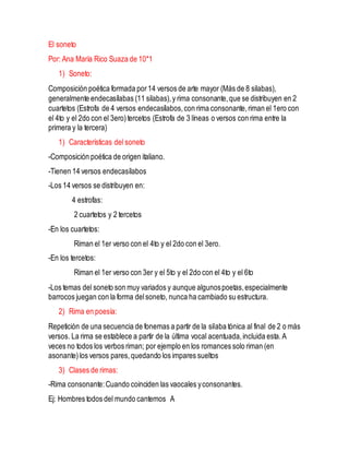 El soneto | PDF
