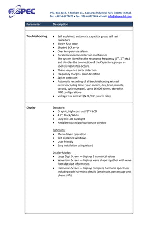 Elspec activar datasheet | PDF