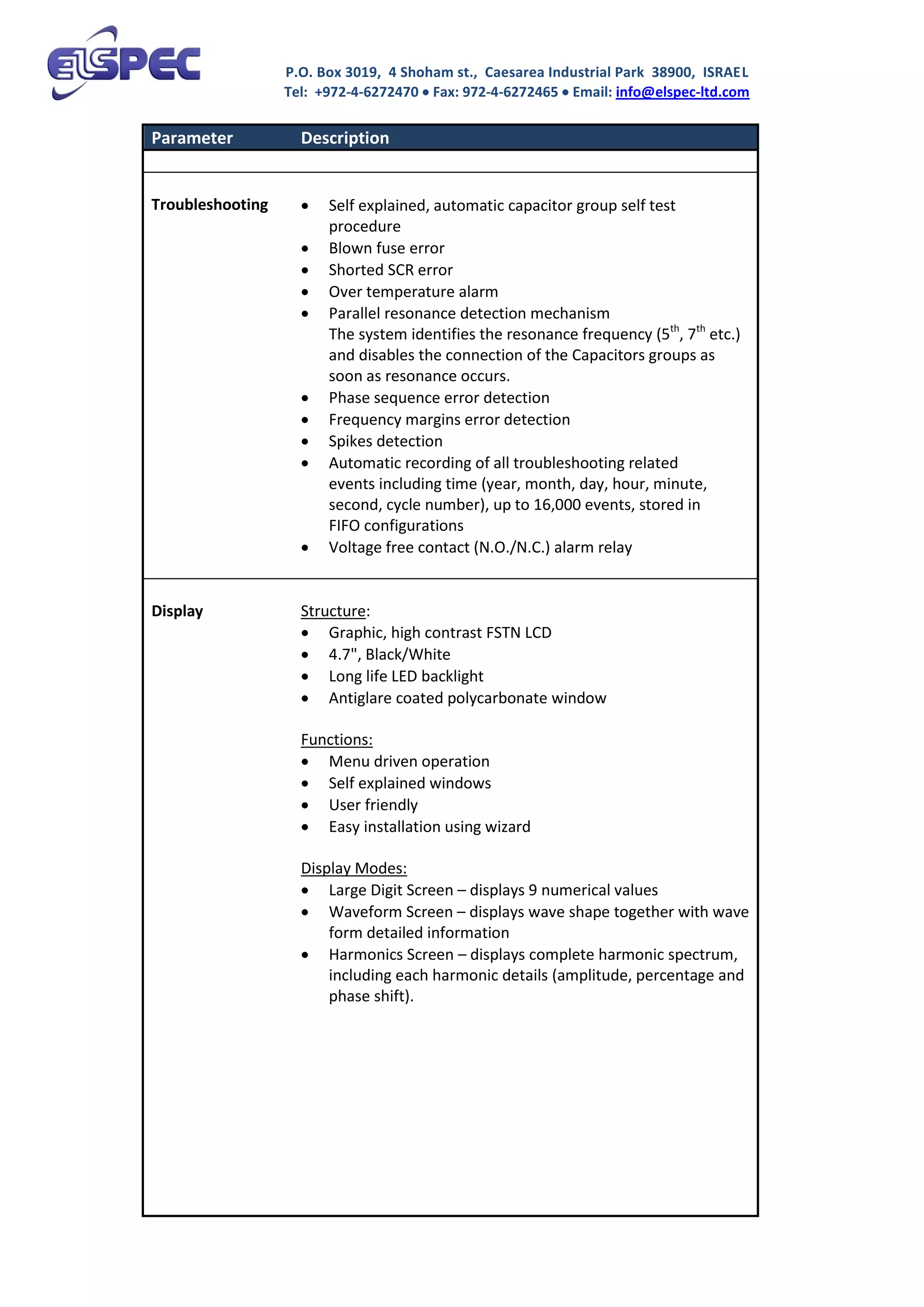 Elspec equalizer datasheet | PDF