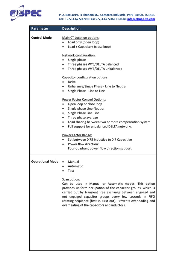 Elspec equalizer datasheet | PDF