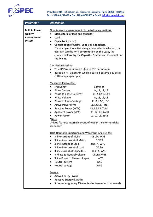 Elspec equalizer datasheet | PDF