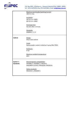 Elspec equalizer datasheet | PDF