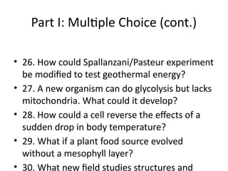 Earth and Life Science Practice Test Questions.pptx