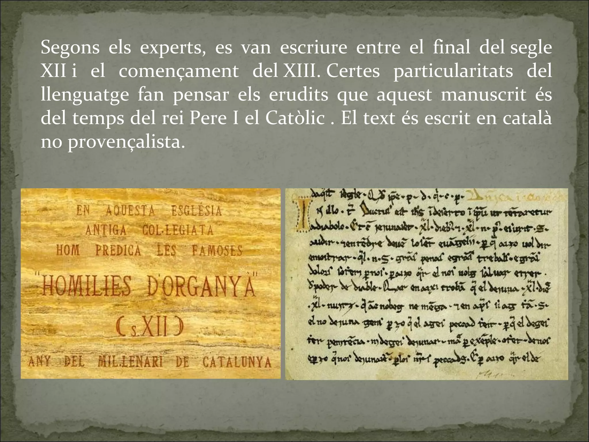 Els primers textos en llengua catalana | PPT