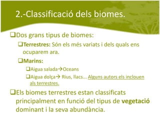 Els principals biomes terrestres | PPTX