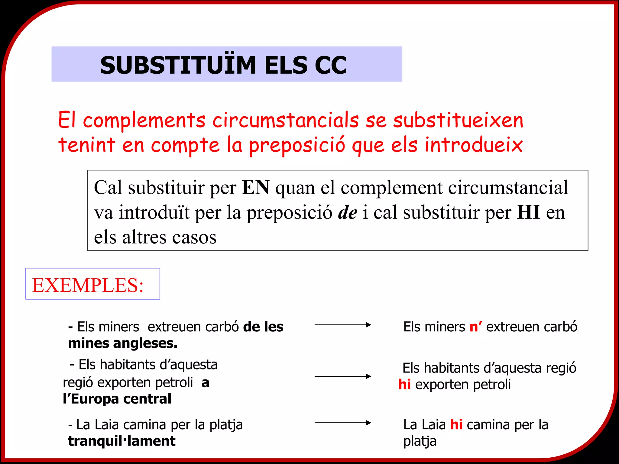 Els pronoms febles | PPT