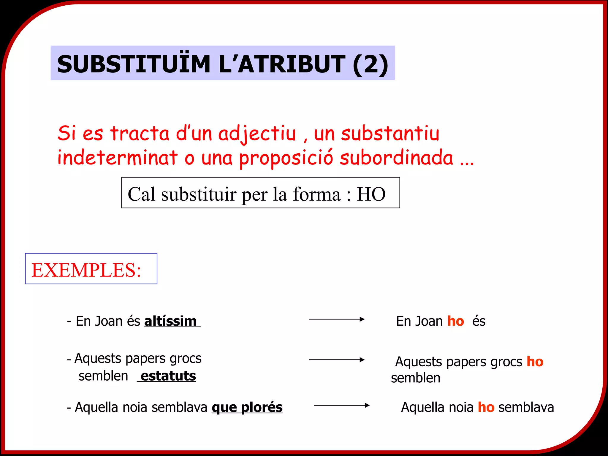 Els pronoms febles | PPT