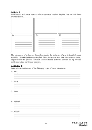 Earth and Life Science_Q1_Module 5_Exogenic Processes.pdf