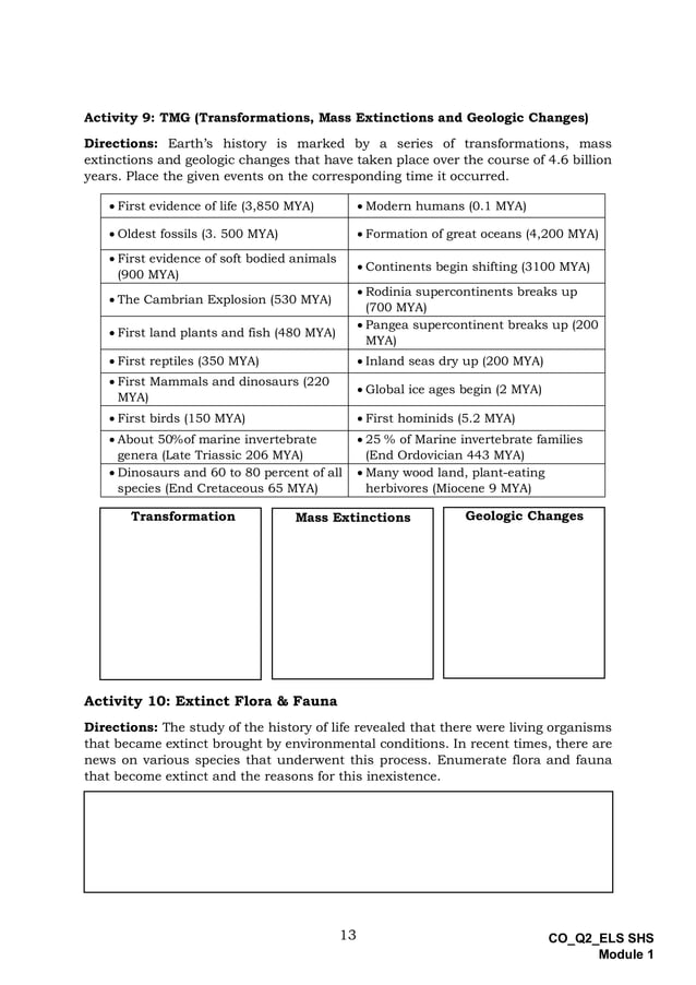 ELS_Q2_Module-1_Evolving-Concept-of-Life-Based-on-Emerging-Pieces-of-Evidence_v2.pdf | Geology ...