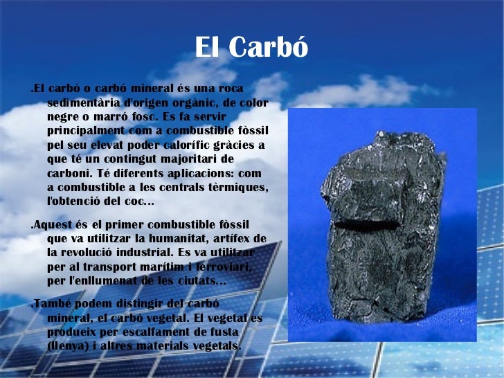 Els recursos energètics