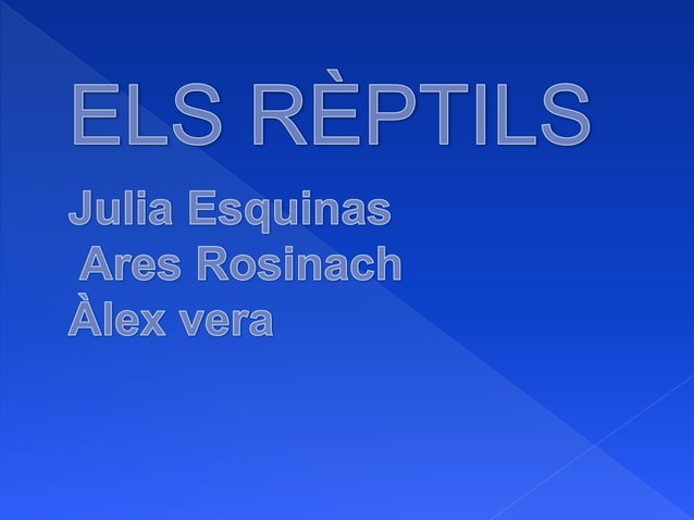 Els reptils | PPTX