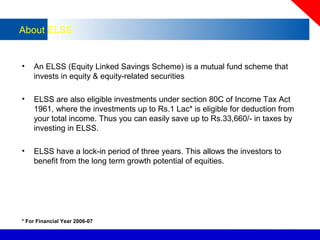 Why ELSS is an ideal investment? | PPT