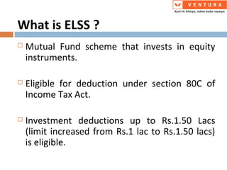 ELSS Schemes | PPT