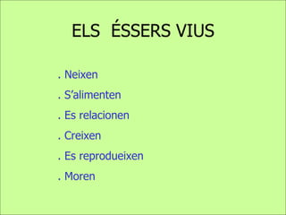 Els éssers vius | PPT