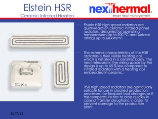 Elstein Ceramic Infrared Radiators | PPT