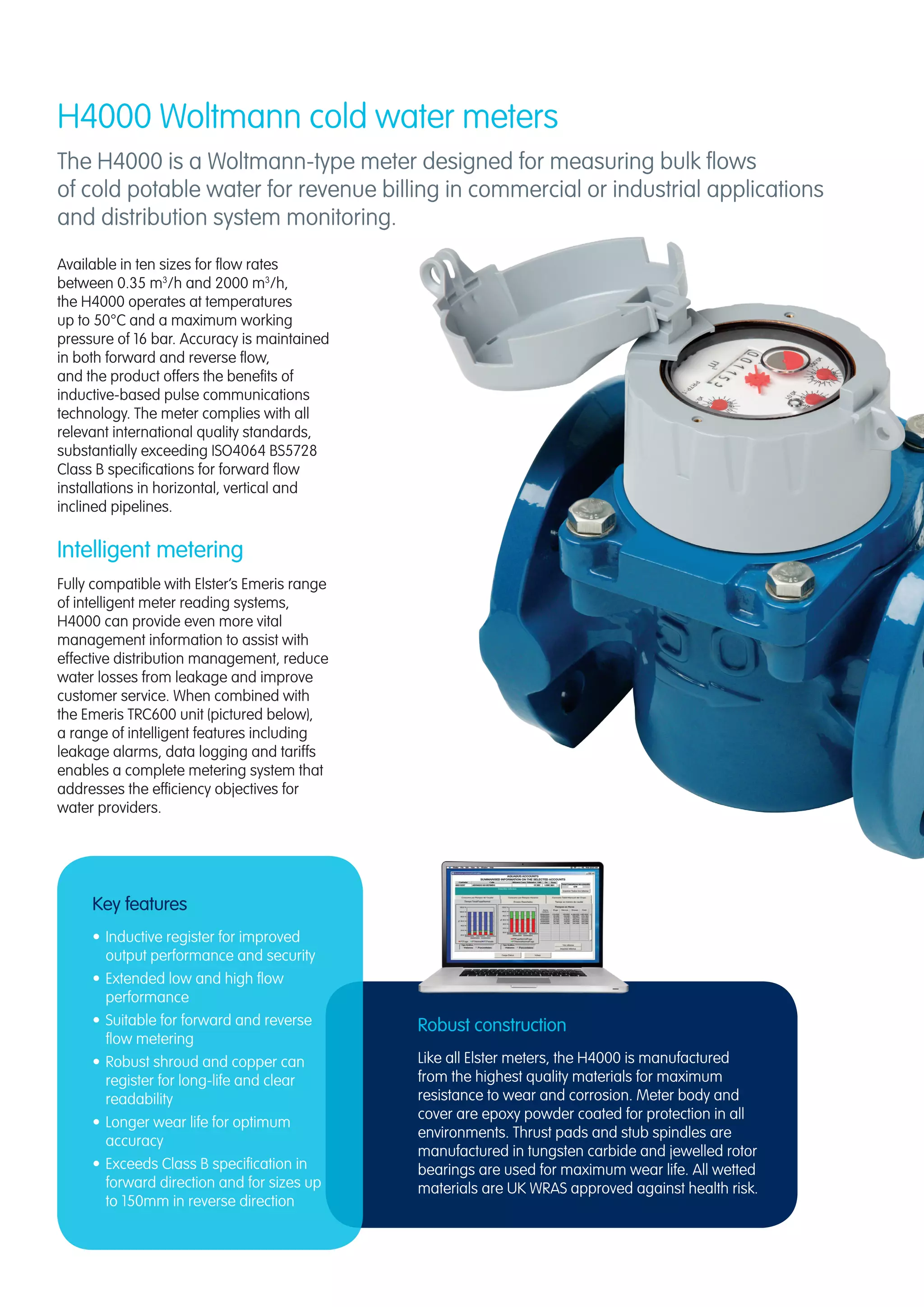 Elster H4000 Water Meter - Product Brochure | PDF