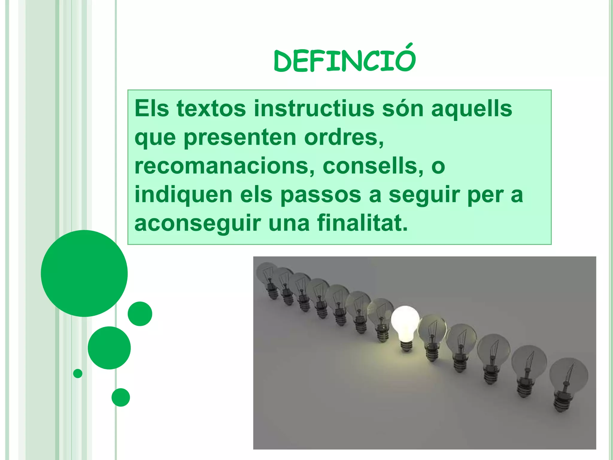 Els textos instructius | PPTX