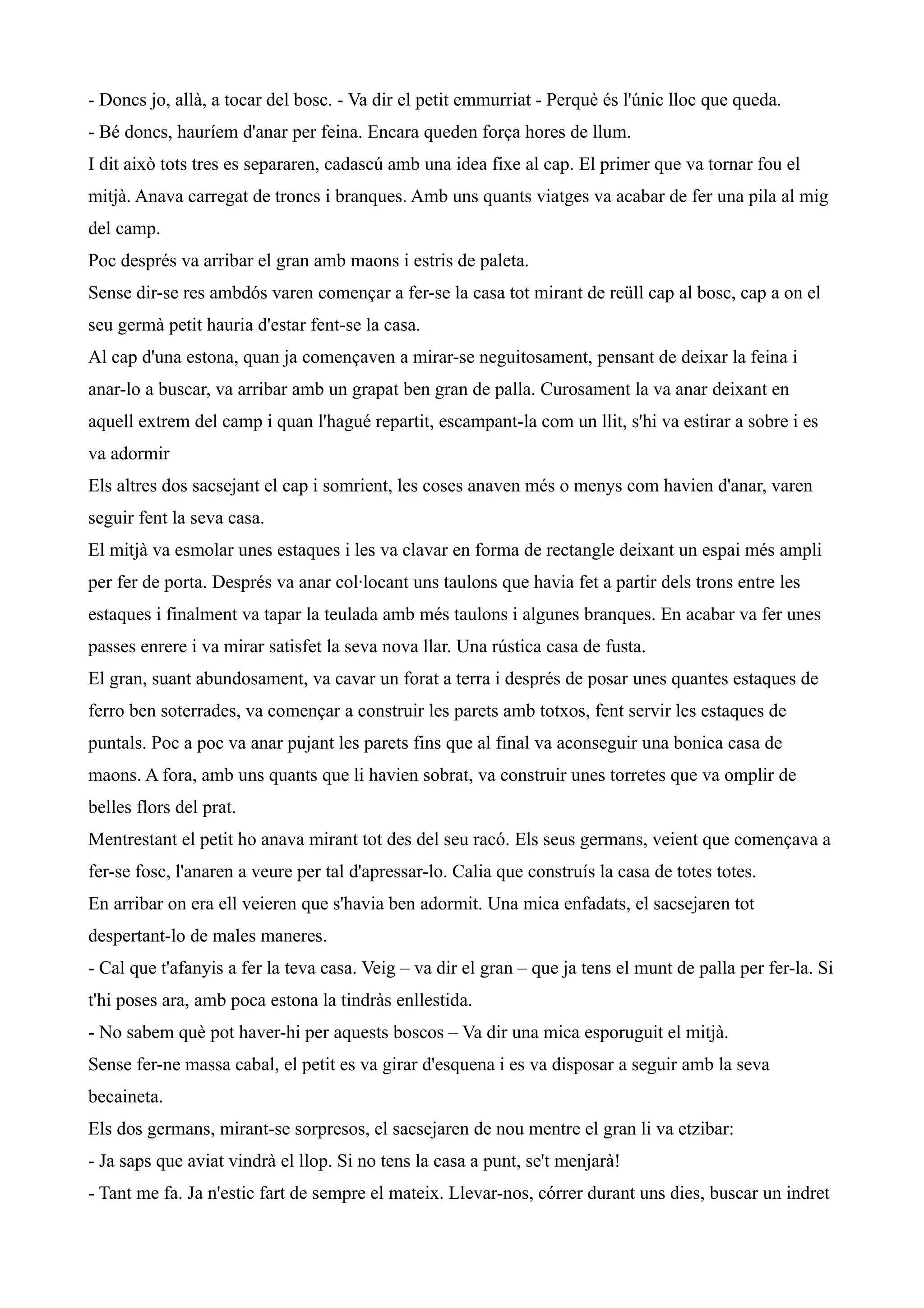 Els tres porquets | DOC