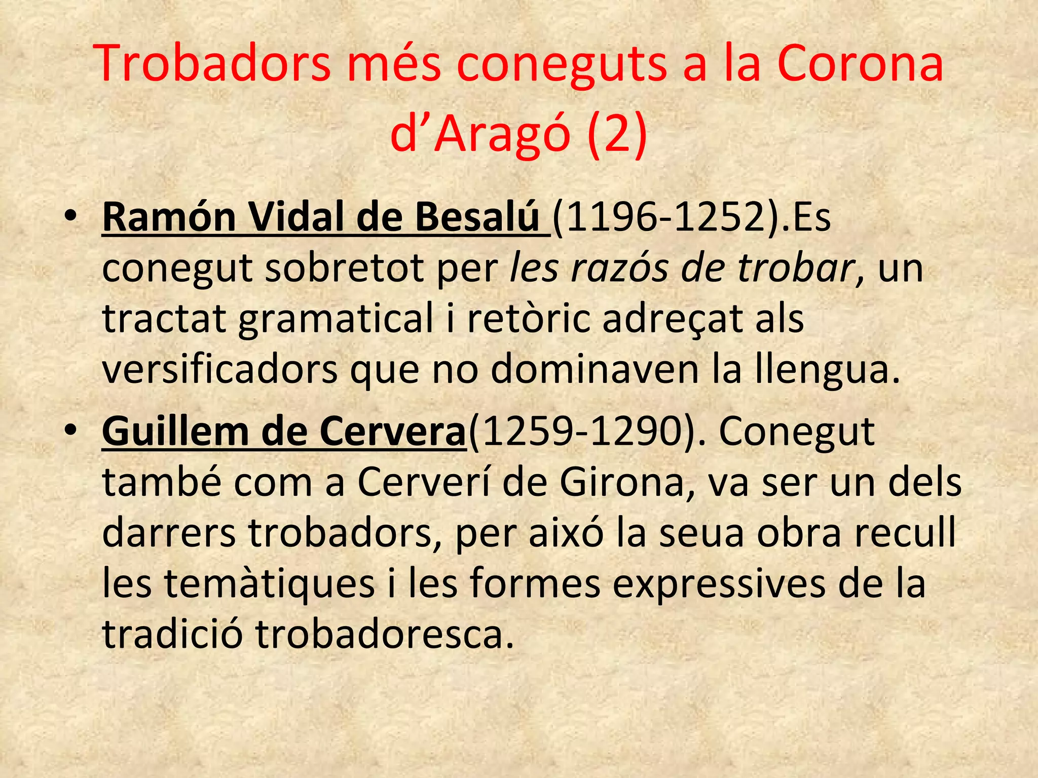 Els trobador sv.2003(si) | PPT