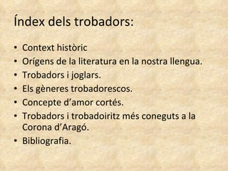 Els trobador sv.2003(si) | PPT