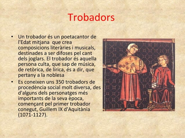 Els trobadors | PPT