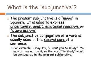 El Subjuntivo _ Subjuctive for L1 Spanish.pptx