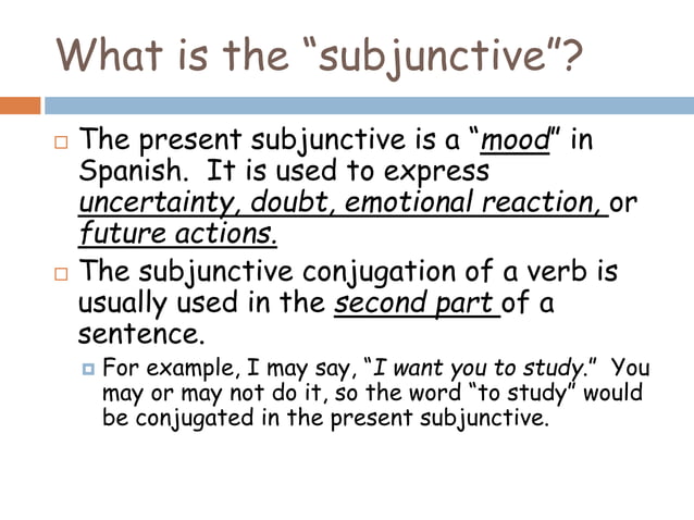 El Subjuntivo _ Subjuctive for L1 Spanish.pptx