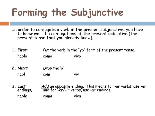 El Subjuntivo _ Subjuctive for L1 Spanish.pptx