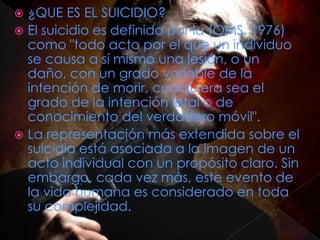 El suicidio | PPTX