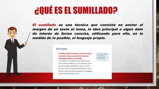 El sumillado | PPT