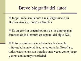 El sur de jorge luis borges | PPT