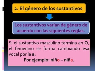 El sustantivo | PPTX