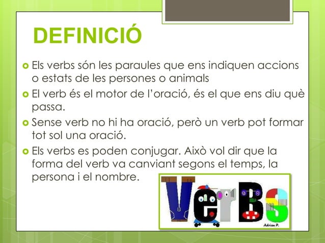 Els verbs | PPT