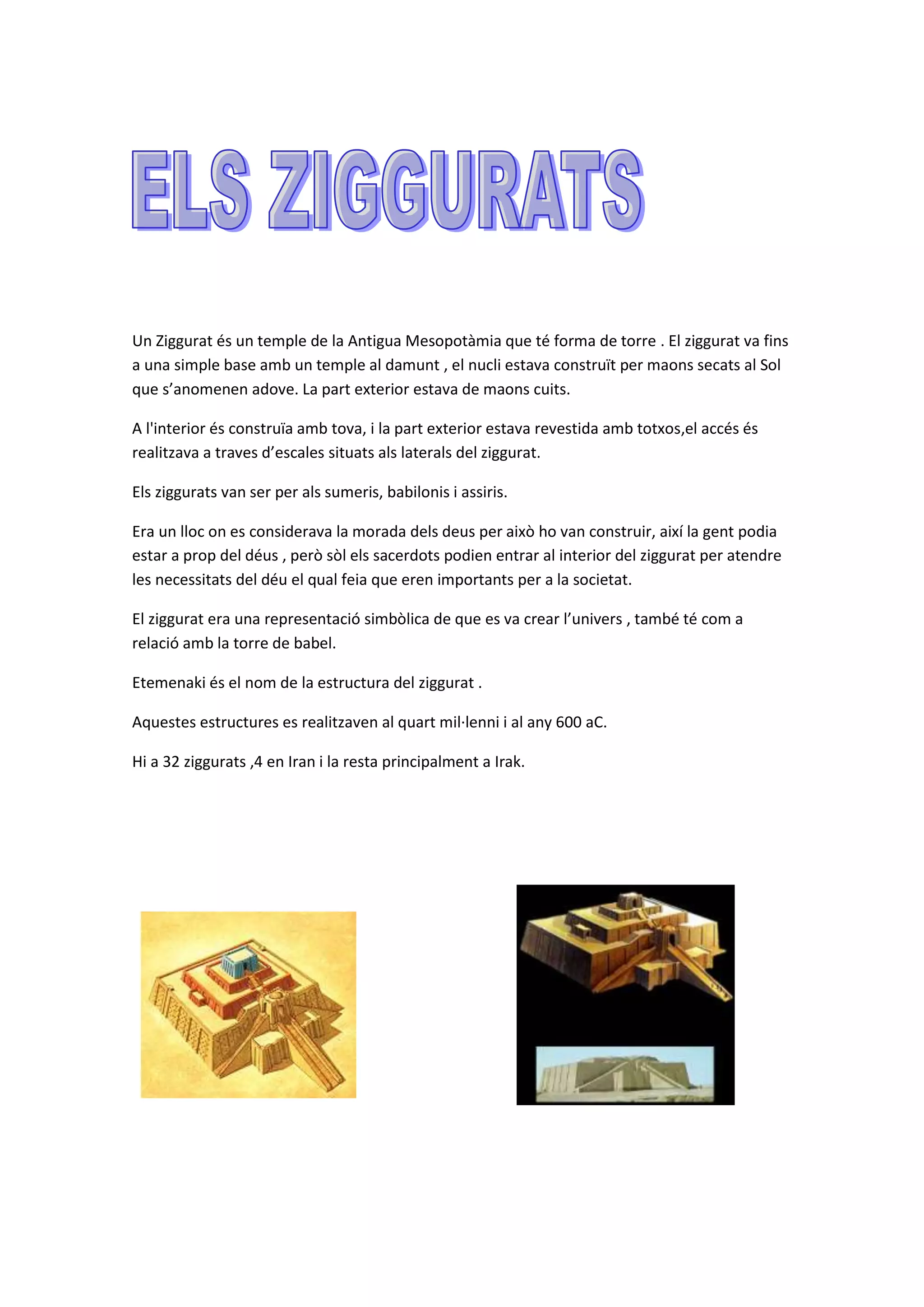 Els Ziggurats | DOCX