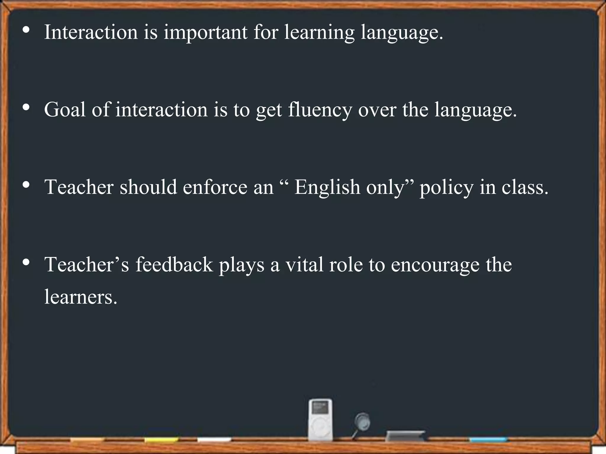Classroom Interaction. | PPT