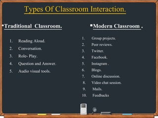 Classroom Interaction. | PPT
