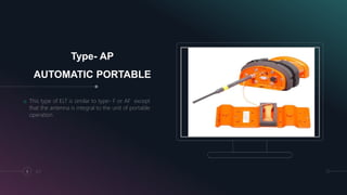 ELT- EMERGENCY LOCATOR TRANSMITTER | PPTX