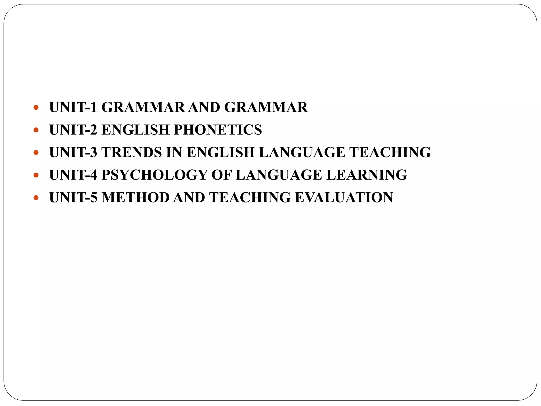 English Language Teaching | PPTX