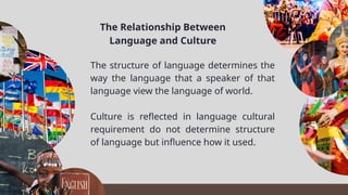 ELT.pptx The Relationship Between Language And Culture | PPTX