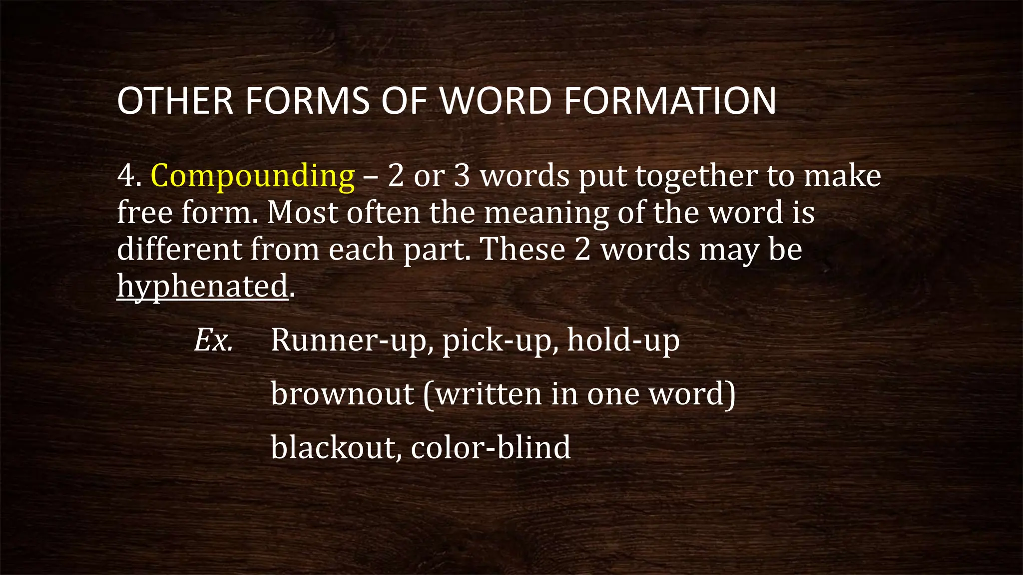 English Language Teaching 333 Morphological Analysis Pptx