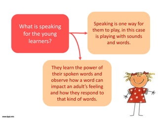 Teach speaking to young learners | PPTX