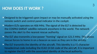 Emergency Locator Transmitter installed in aircraft | PPTX