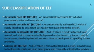Emergency Locator Transmitter installed in aircraft | PPTX