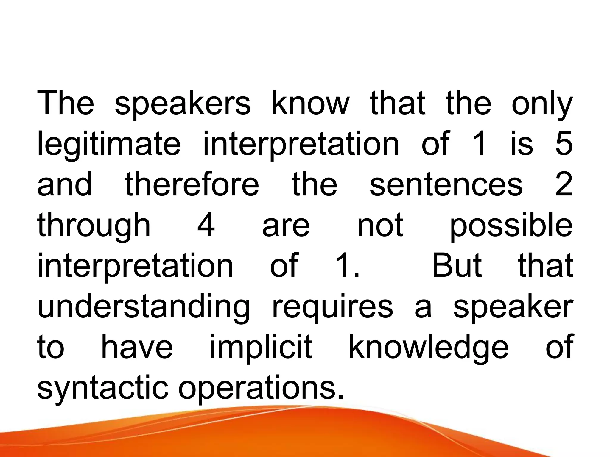 Surface Structures and Underlying Structures | PPT