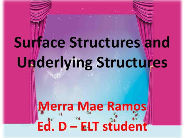 Surface Structures and Underlying Structures | PPT | Free Download